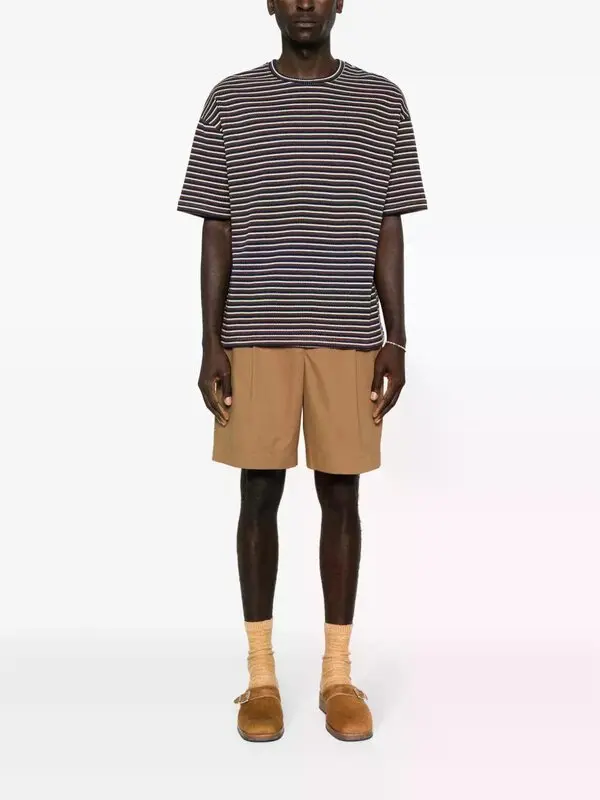 A.p.c. Pleated Cotton Shorts