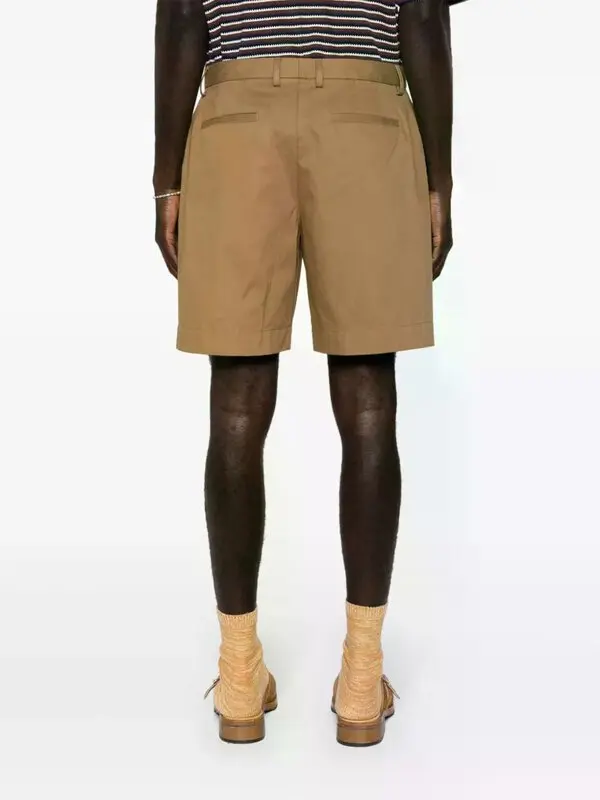 A.p.c. Pleated Cotton Shorts