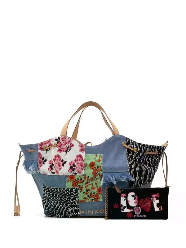 Pinko Floral-print Tote Bag