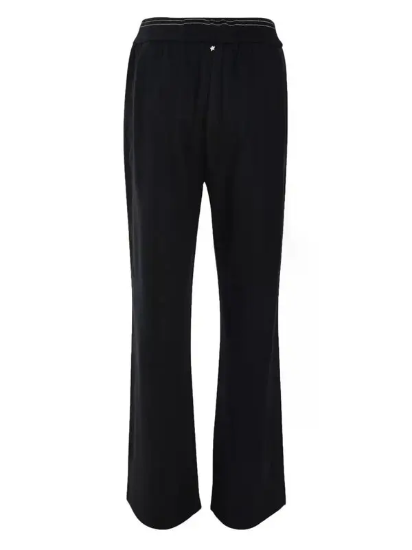 Lorena Antoniazzi Virgin Wool Track Pants With Drawstring Waistband