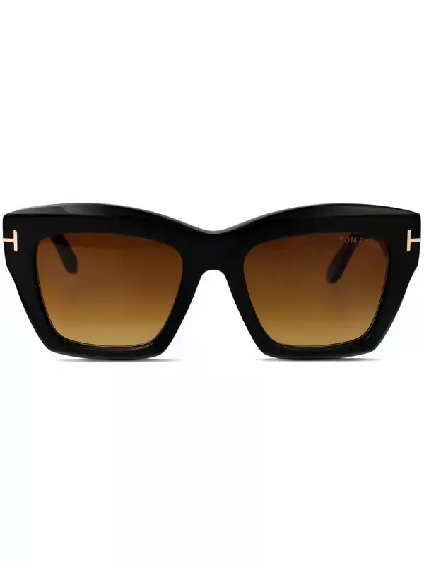 TOM FORD Luna Cat-eye Sunglasses - Black
