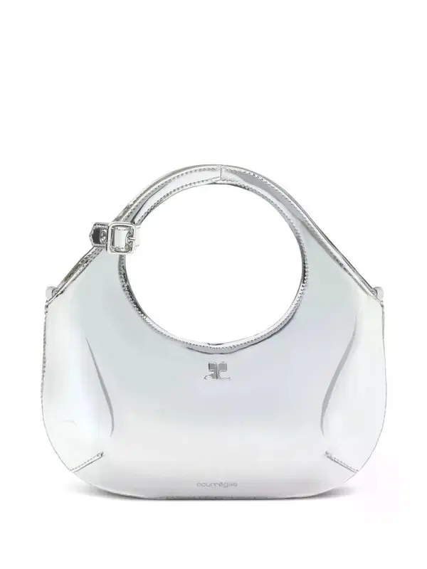COURREGES Mini Holy Metallic-effect Tote Bag
