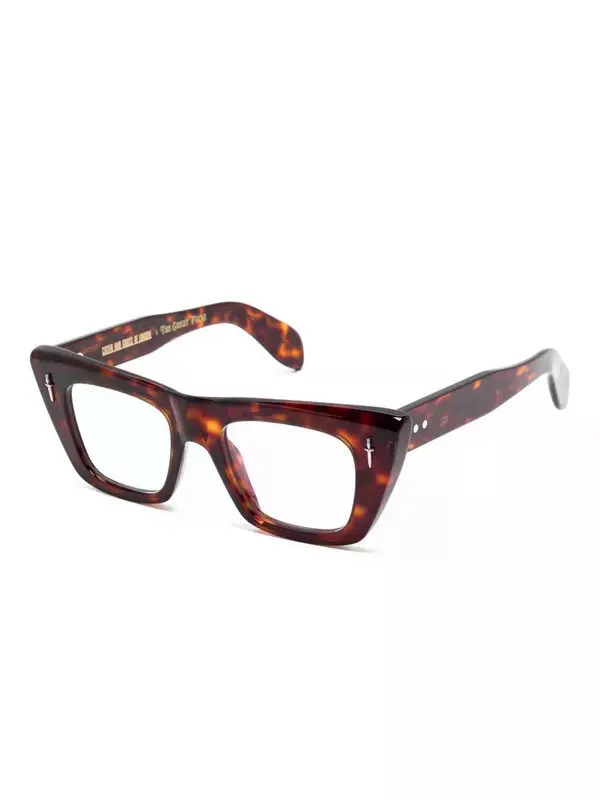 CUTLER & GROSS Prometheus Tortoiseshell Square Frame Glasses