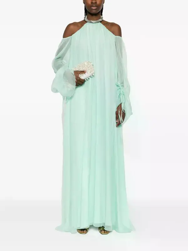 Amen Silk Chiffon Maxi Dress