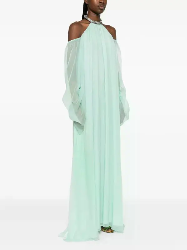 Amen Silk Chiffon Maxi Dress