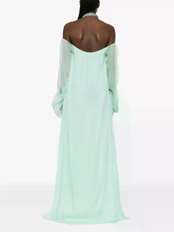 Amen Silk Chiffon Maxi Dress
