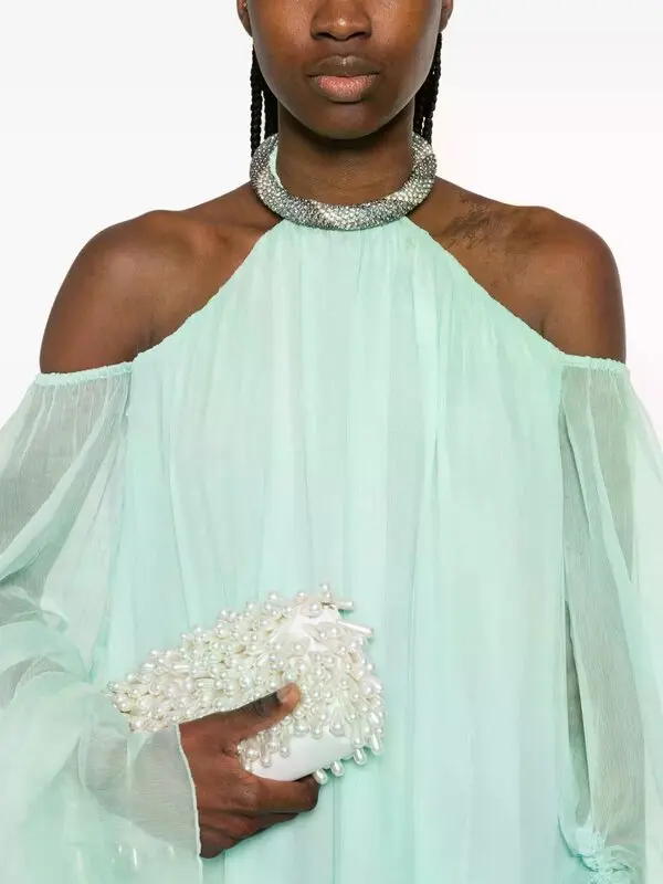 Amen Silk Chiffon Maxi Dress