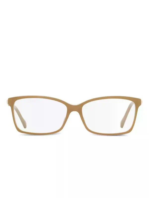 JIMMY CHOO Rectangle-frame Glasses - Neutrals