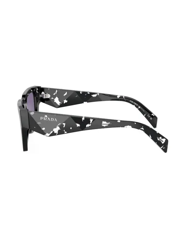Prada Tortoiseshell-effect Square Sunglasses - Black