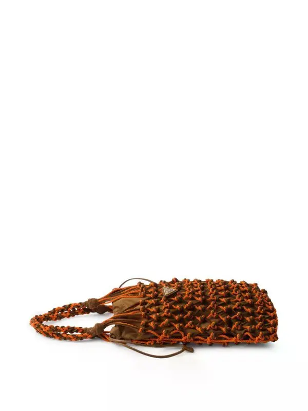 Prada Small Noué Shoulder Bag - Brown