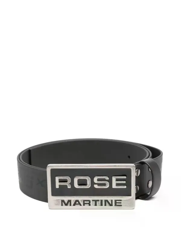 Martine Rose Logo-debossed Belt - Black