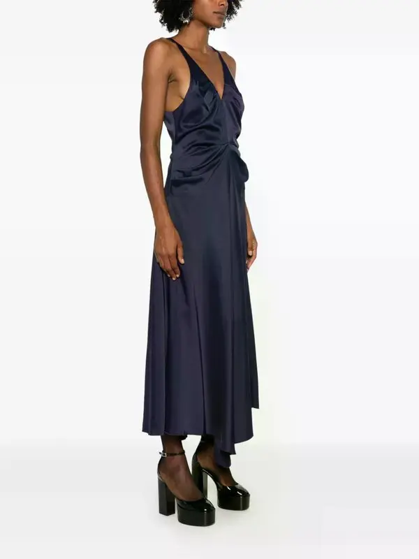 Victoria Beckham Pleated Maxi Dress