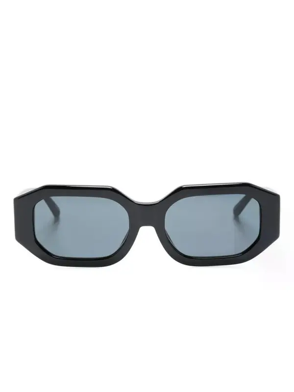 Linda Farrow X The Attico Blake Geometric Sunglasses - Black
