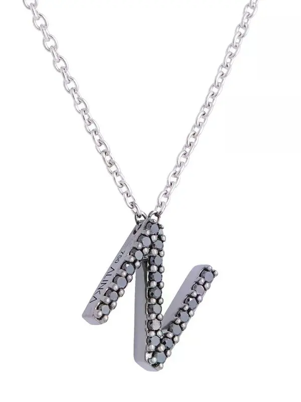ALINKA Id Diamond "n" Initial Necklace
