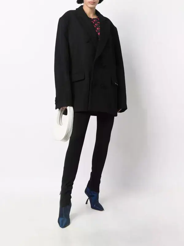 DAILY PAPER Embroidered Double-breasted Coat