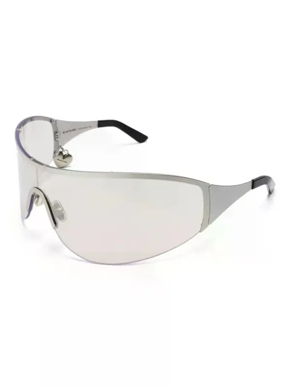 Acne Studios Logo-charm Shield-frame Sunglasses