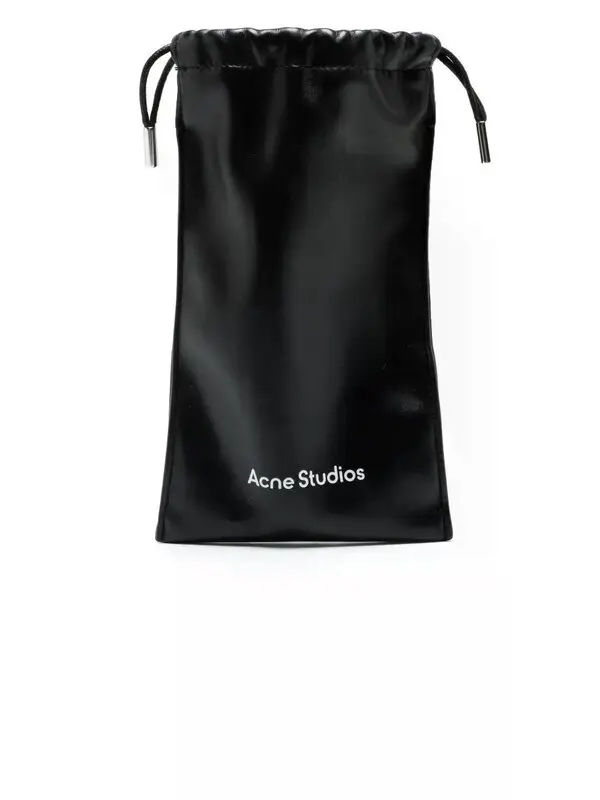 Acne Studios Logo-charm Shield-frame Sunglasses