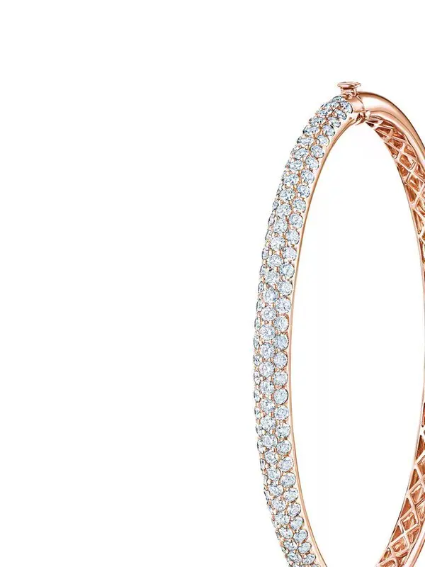 Kwiat 18kt Rose Gold Diamond Bangle - Pink