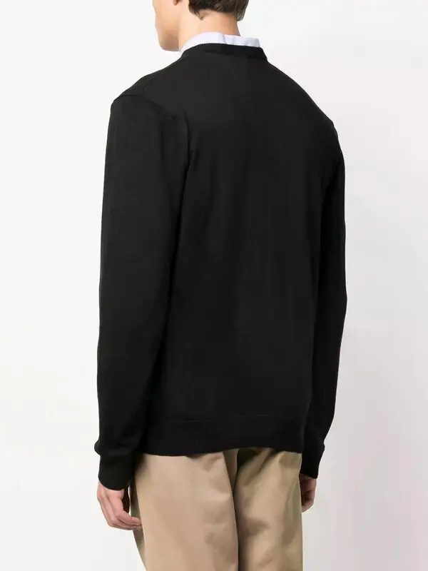 Carhartt Work In Progress Logo-embroidered Crew Neck Jumper - Black