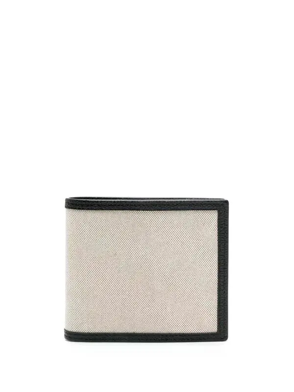 Thom Browne Bi-fold Canvas Wallet - Neutrals