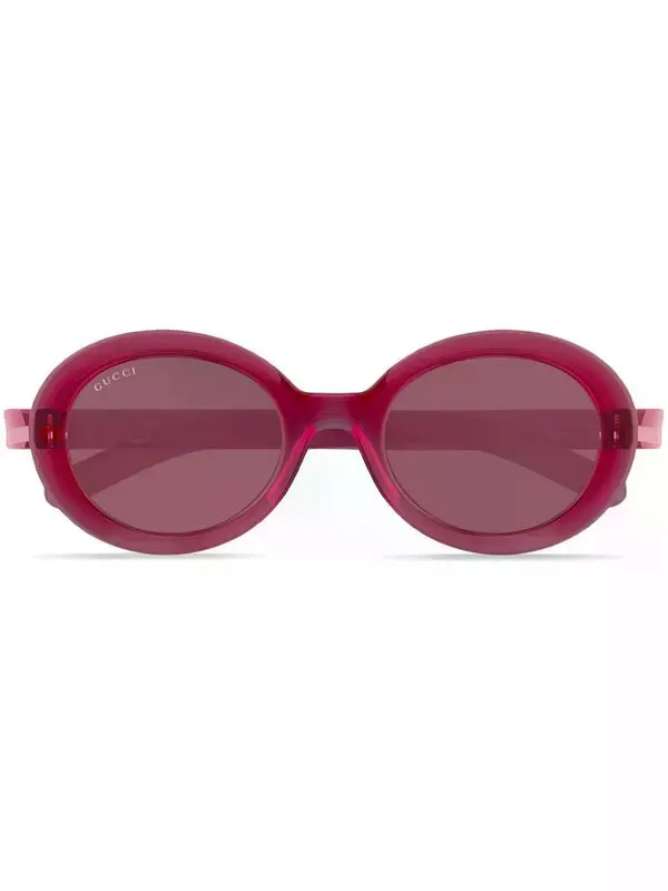 Gucci Round-frame Sunglasses - Red