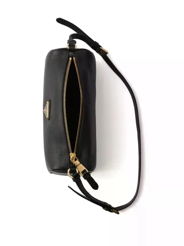 Prada Leather Shoulder Bag - Black