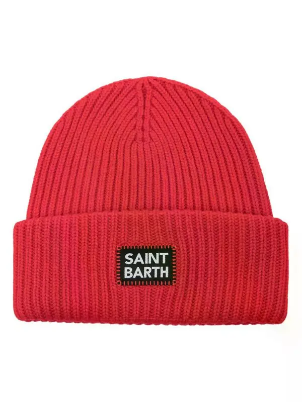 MC2 SAINT BARTH Berry Beanie Hat - Red