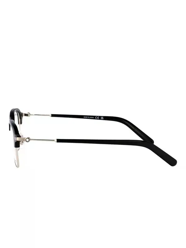 Montblanc Square-frame Glasses - Black