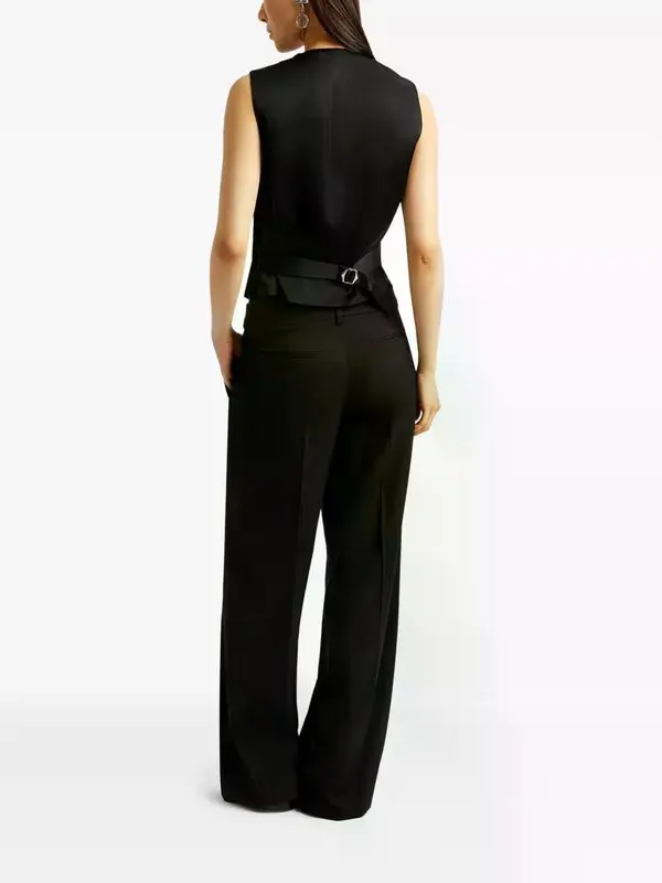 Erdem Carnation Brooch-detail Waistcoat