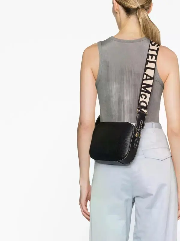 Stella McCartney Mini Logo Camera Bag - Black