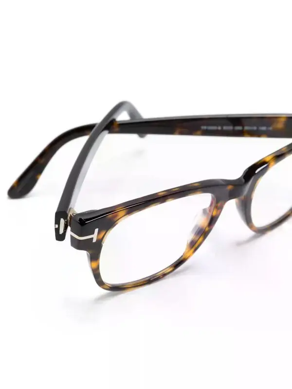 TOM FORD Square Frame Glasses - Brown