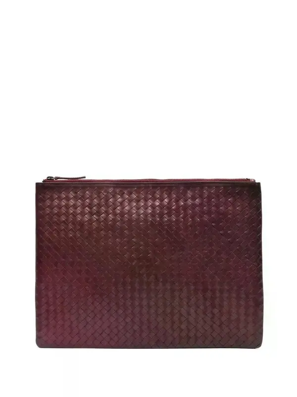 Dragon Diffusion Interwoven Leather Clutch Bag