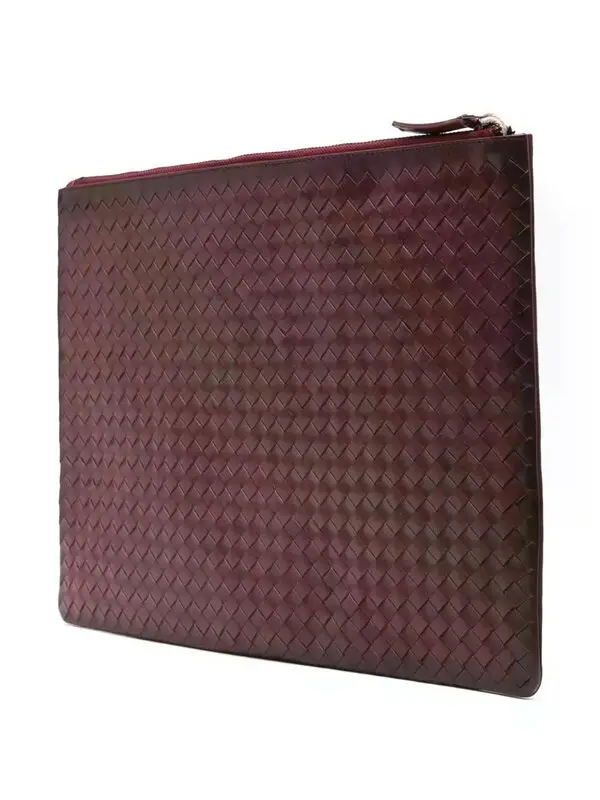 Dragon Diffusion Interwoven Leather Clutch Bag