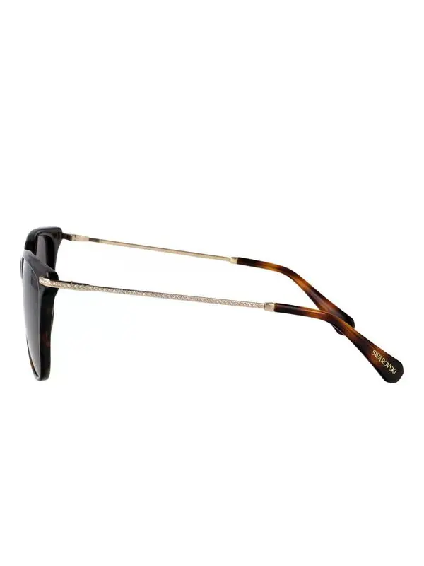 SWAROVSKI Tortoiseshell Square-frame Sunglasses
