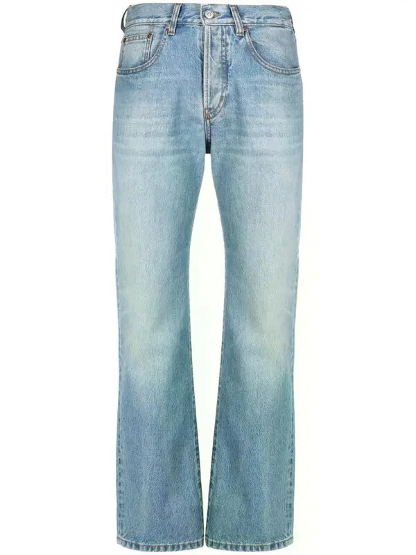 Victoria Beckham Logo-patch Cotton Straight Jeans