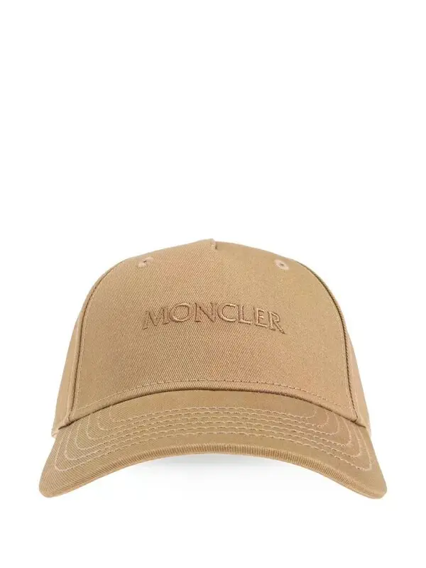 Moncler Logo-embroidered Cap - Neutrals