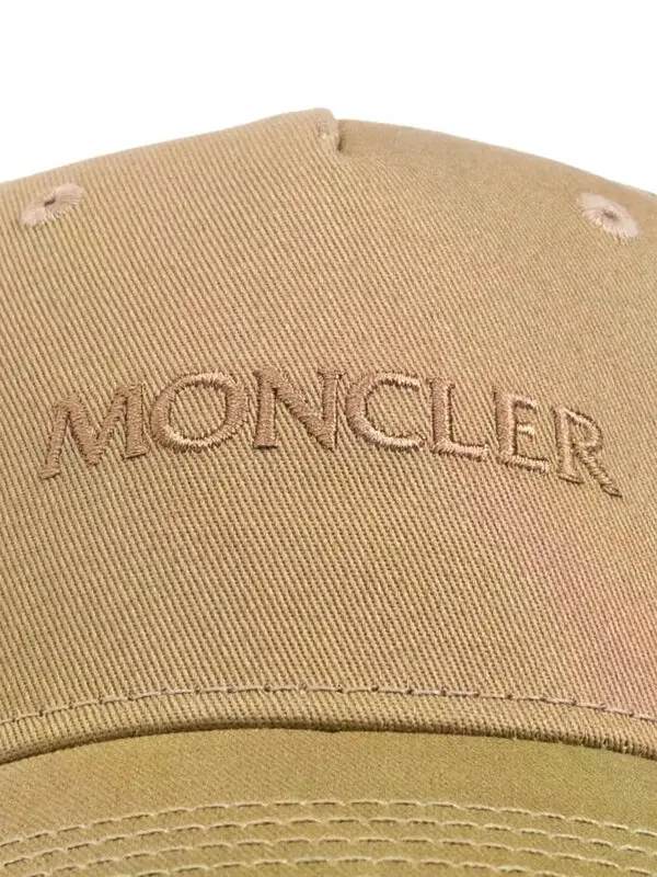 Moncler Logo-embroidered Cap - Neutrals