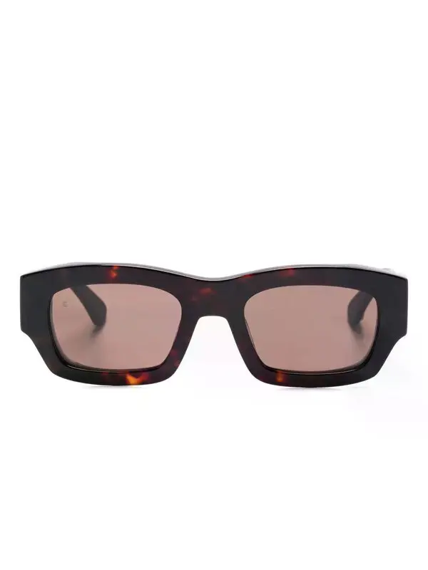 Études Studio Animalier Tortoiseshell Square Frame Sunglasses - Brown