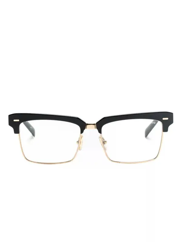 Miu Miu Mu10zs Rectangle-frame Glasses - Black