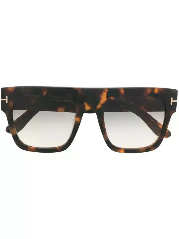 TOM FORD Renee Square-frame Sunglasses - Brown