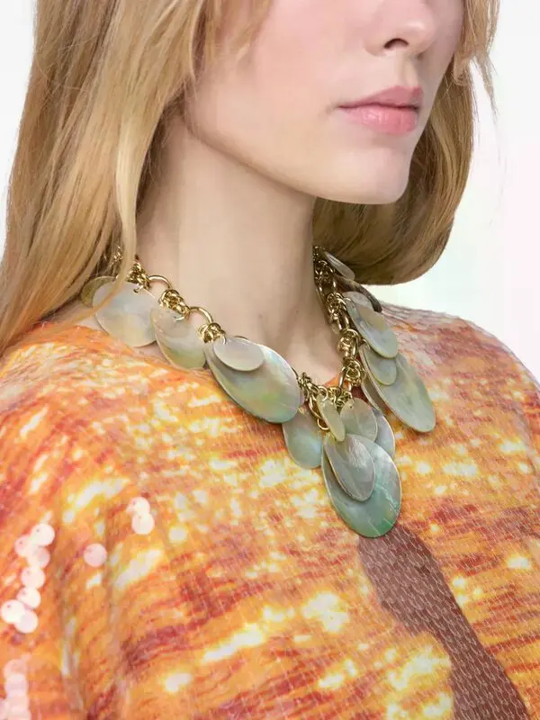 Rabanne Shell-discs Necklace