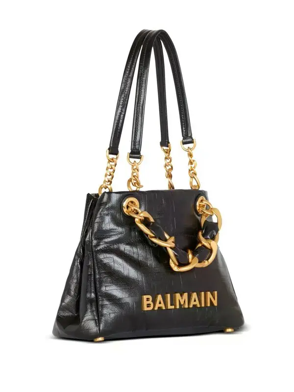 Balmain 1945 Soft Leather Tote Bag