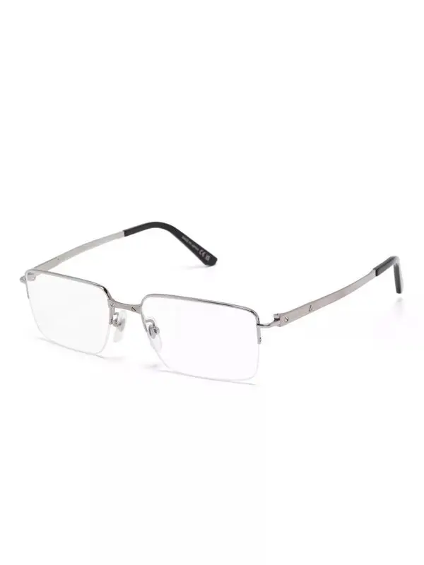 Cartier Rectangular-frame Glasses - Silver