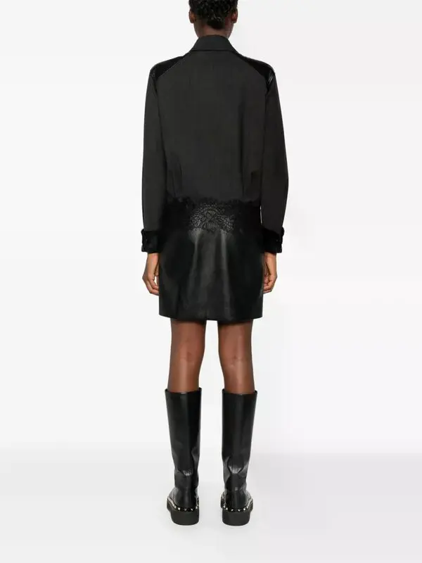 Alberta Ferretti Paneled Shirt-dress