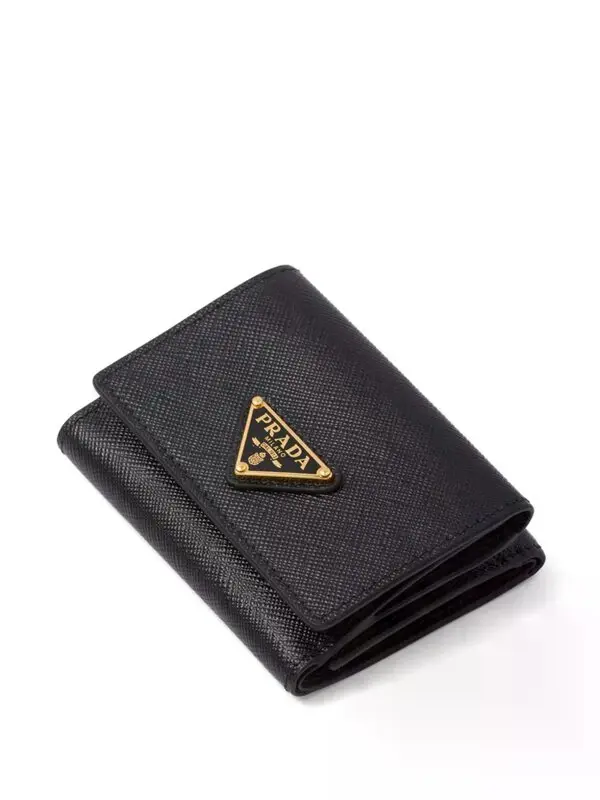 Prada Small Saffiano Wallet - Black