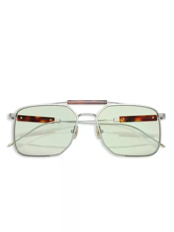 Brunello Cucinelli Square-frame Sunglasses - Silver