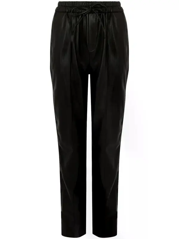 EMMA E GAIA Faux-leather Straight Leg Pants
