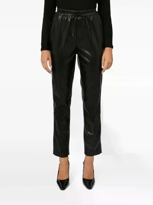 EMMA E GAIA Faux-leather Straight Leg Pants