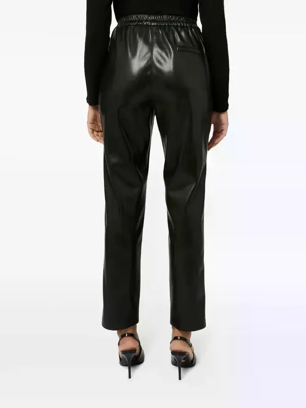 EMMA E GAIA Faux-leather Straight Leg Pants