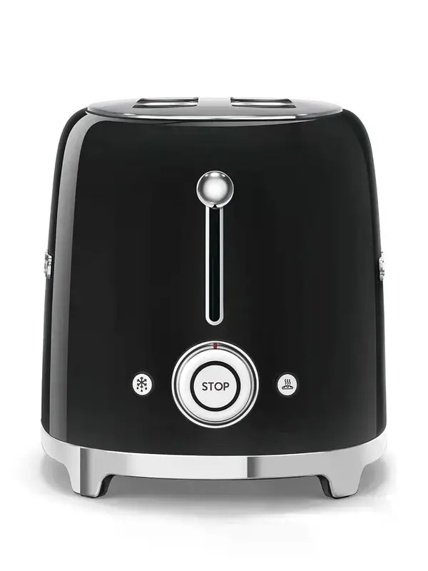 SMEG Embossed-logo Toaster - Black